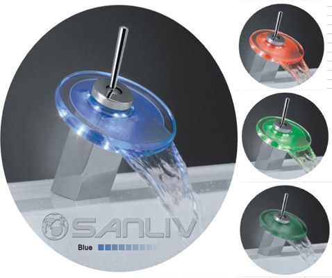 LED Waterfall Basin Mixer Taps | Sanliv Sanitary Wares